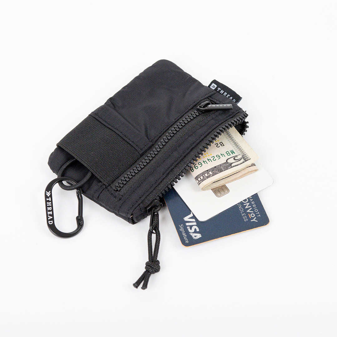 Black | Pouch Wallet | For Cards, Cash, Coins, & More | Thread® · Thread®