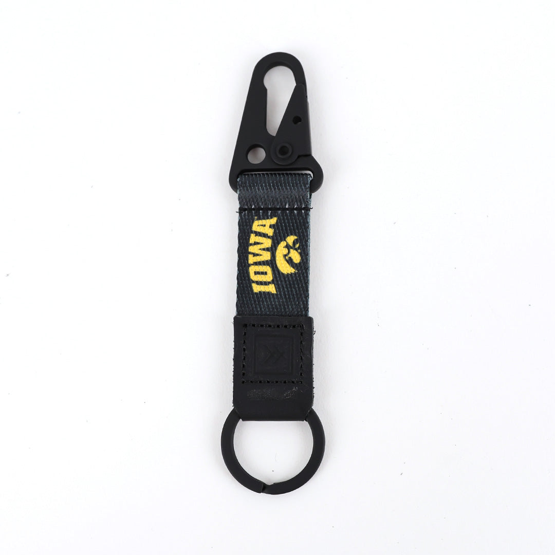 University of Iowa Black | Keychain Clip | Durable & Stylish | Thread ...
