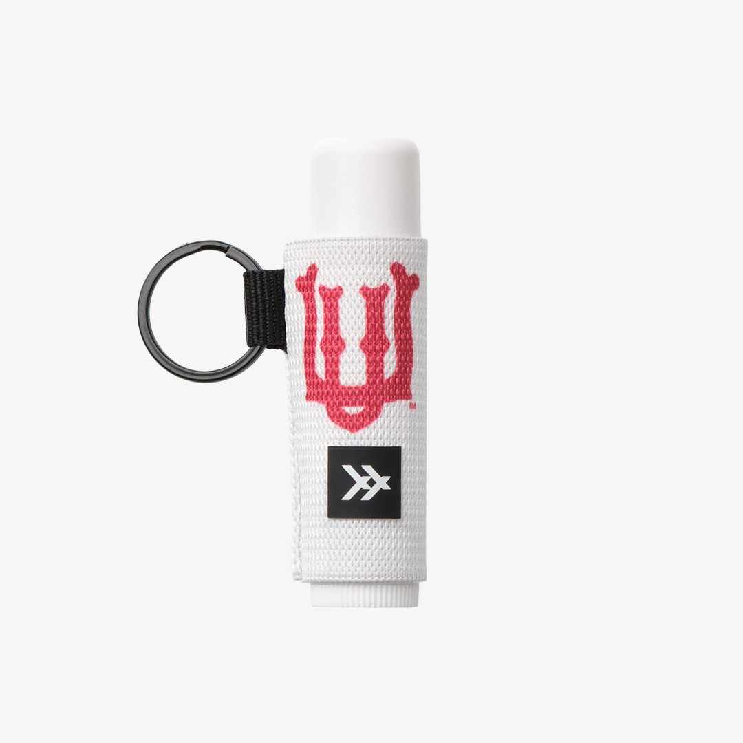 UofU Interlocking White | Lip Balm Holder | Convenient & Secure Elastic ...