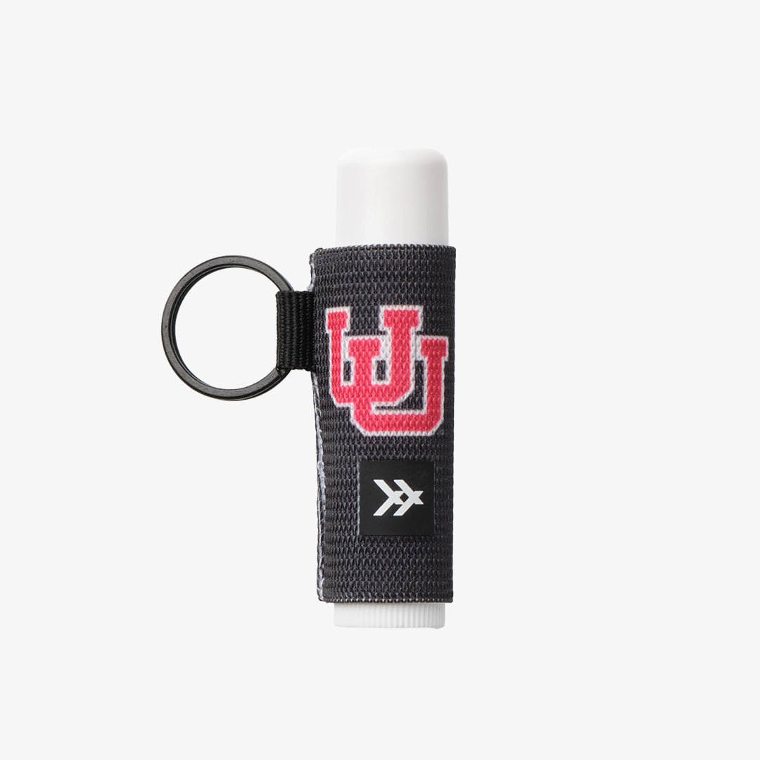 UofU Interlocking Black | Lip Balm Holder | Convenient & Secure Elastic ...