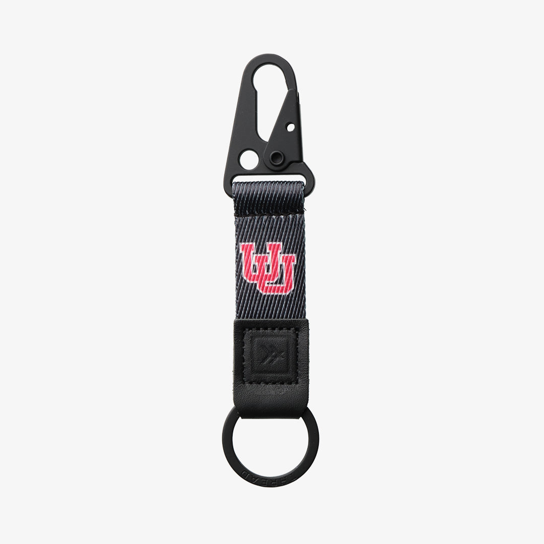UofU Interlocking Black | Keychain Clip | Durable & Stylish | Thread ...