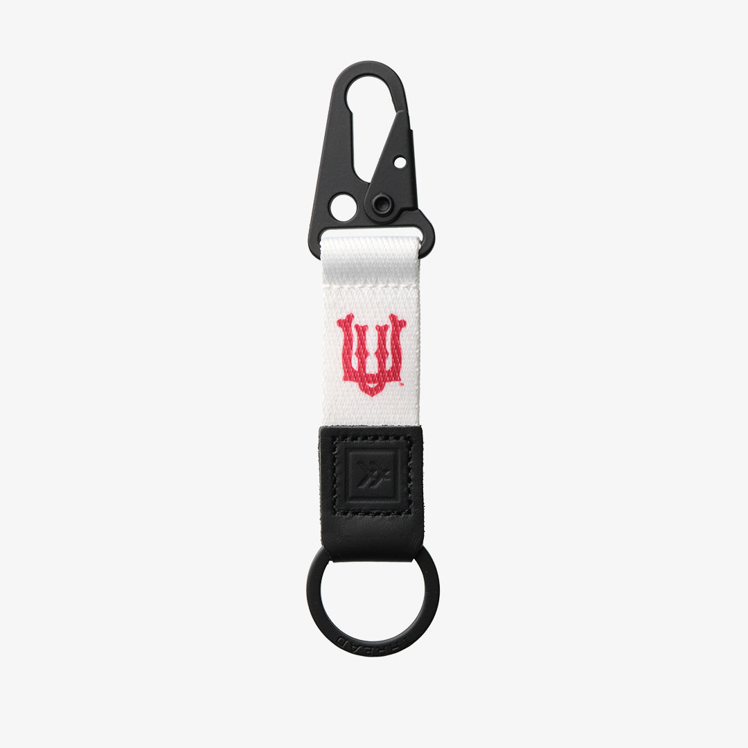 UofU Interlocking White | Keychain Clip | Durable & Stylish | Thread ...