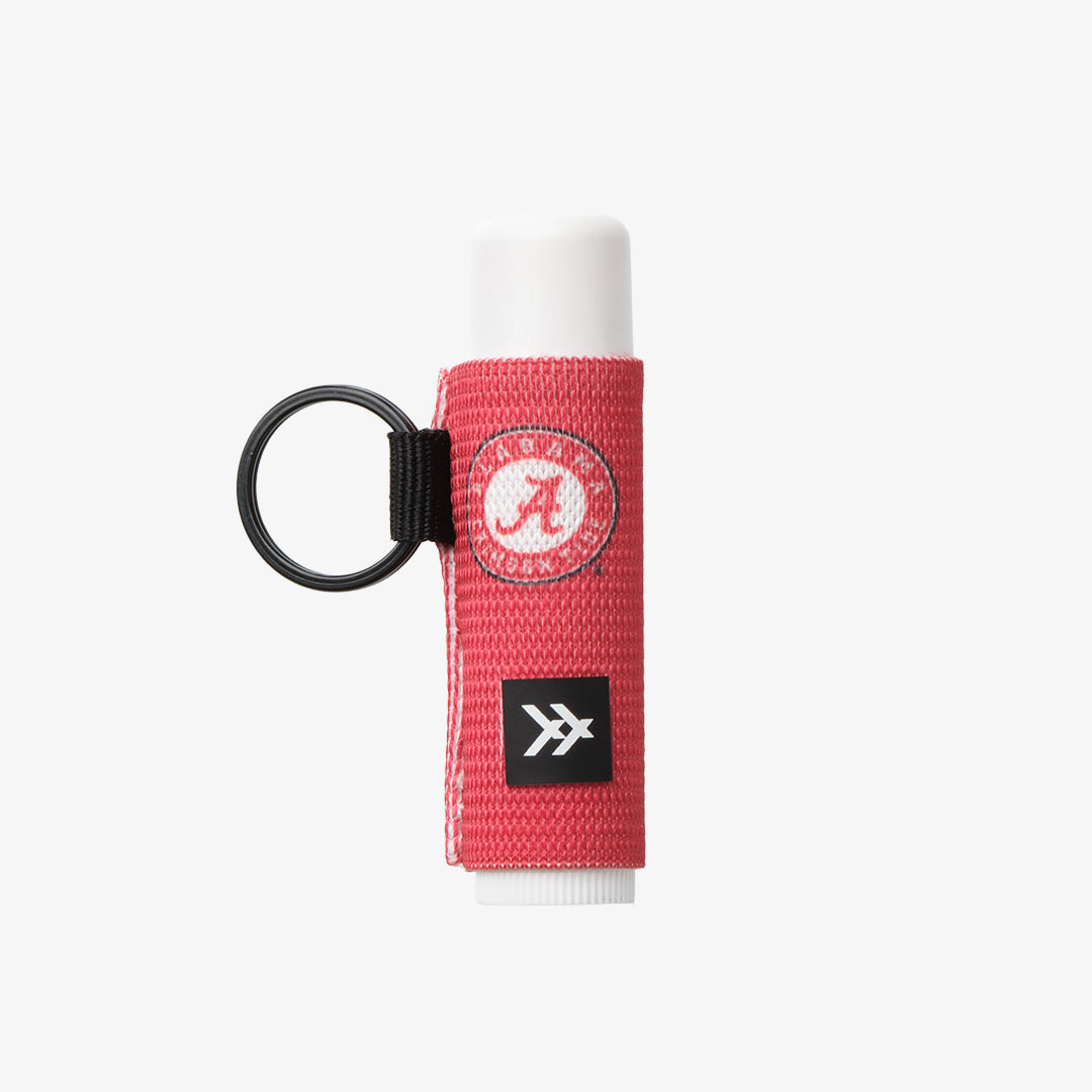 Alabama Crimson Stripe | Lip Balm Holder | Convenient & Secure Elastic ...
