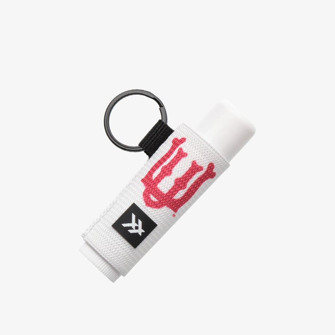 UofU Interlocking White | Lip Balm Holder | Convenient & Secure Elastic ...