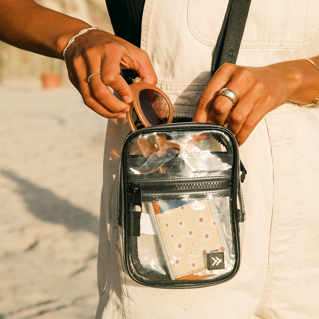 Clear | Crossbody Bag | Compact & Stylish | Concerts, Travel, Errands ...