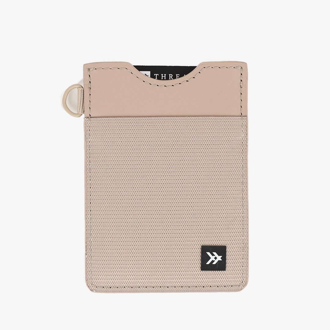 Sand | Vertical Wallet | RFID-Protected Leather | Thread® · Thread®