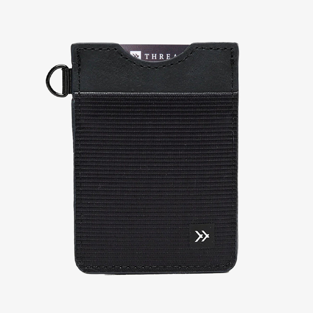 Black | Vertical Wallet | RFID-Protected Leather | Thread® · Thread®